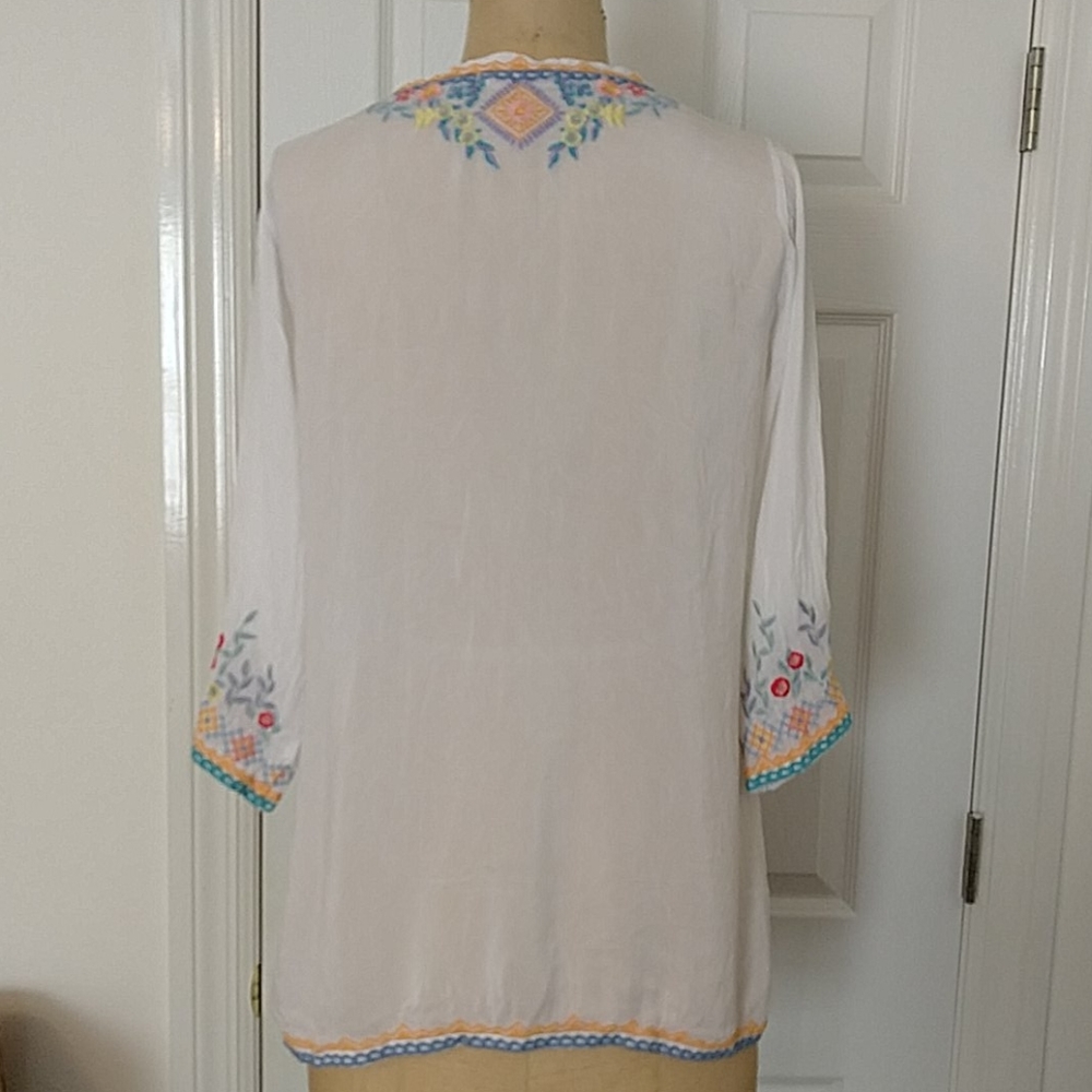 Johnny Was Embroidered Tunic - Gem